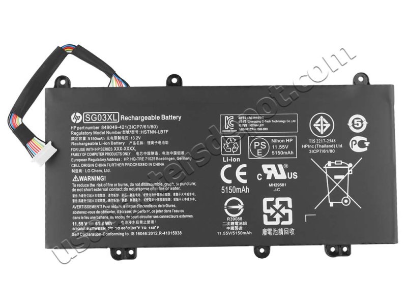 Original HP 849315-850 Battery 61.6Wh 5150mAh