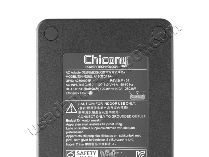 Original 280W MSI Chicony A18-280P1A AC Adapter Charger