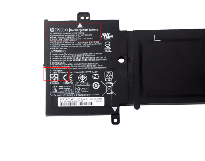 Original Battery HP x360 310 G2 Convertible 4050mAh 48Wh