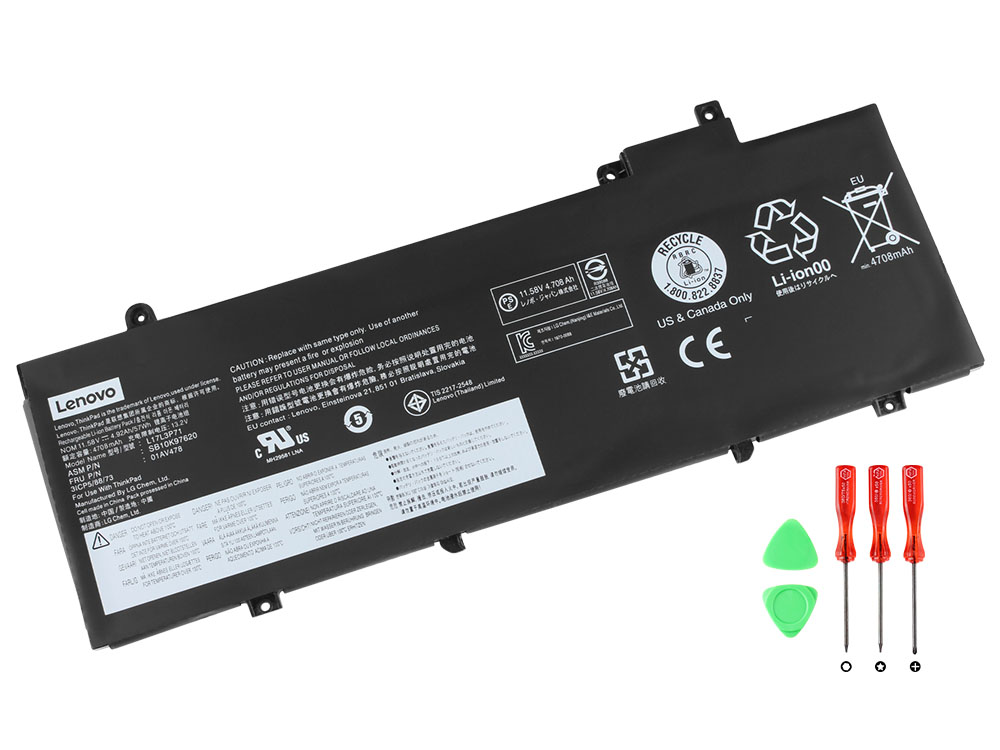 Original Battery Lenovo ThinkPad T480s 20L8S02E00 4920mAh 57Wh